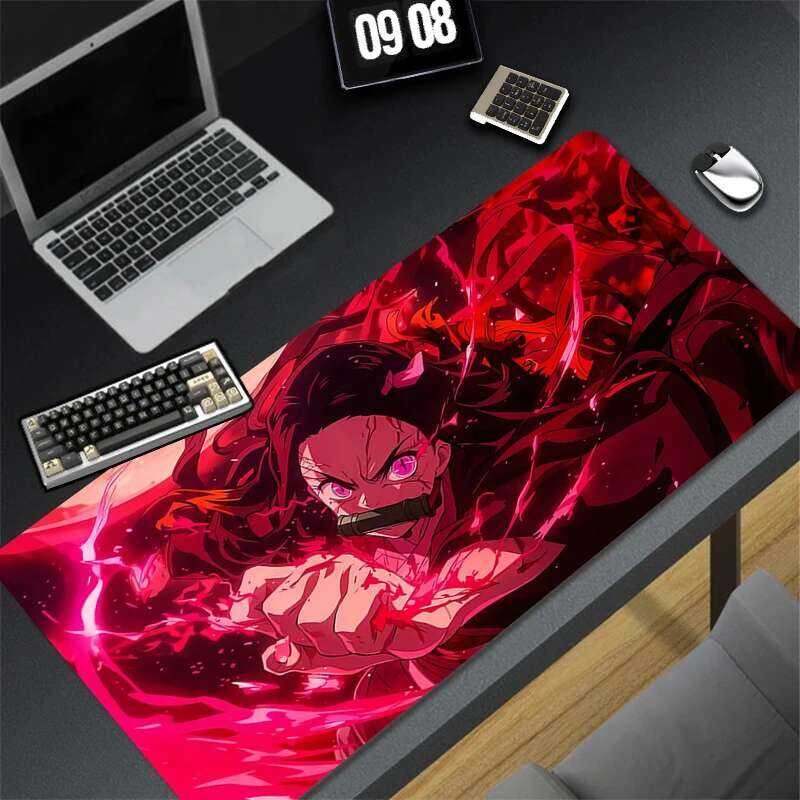 Laptop Anime Girl Keyboard Rug Demon Slayer Kamado Nezuko Mouse Pad PC ...