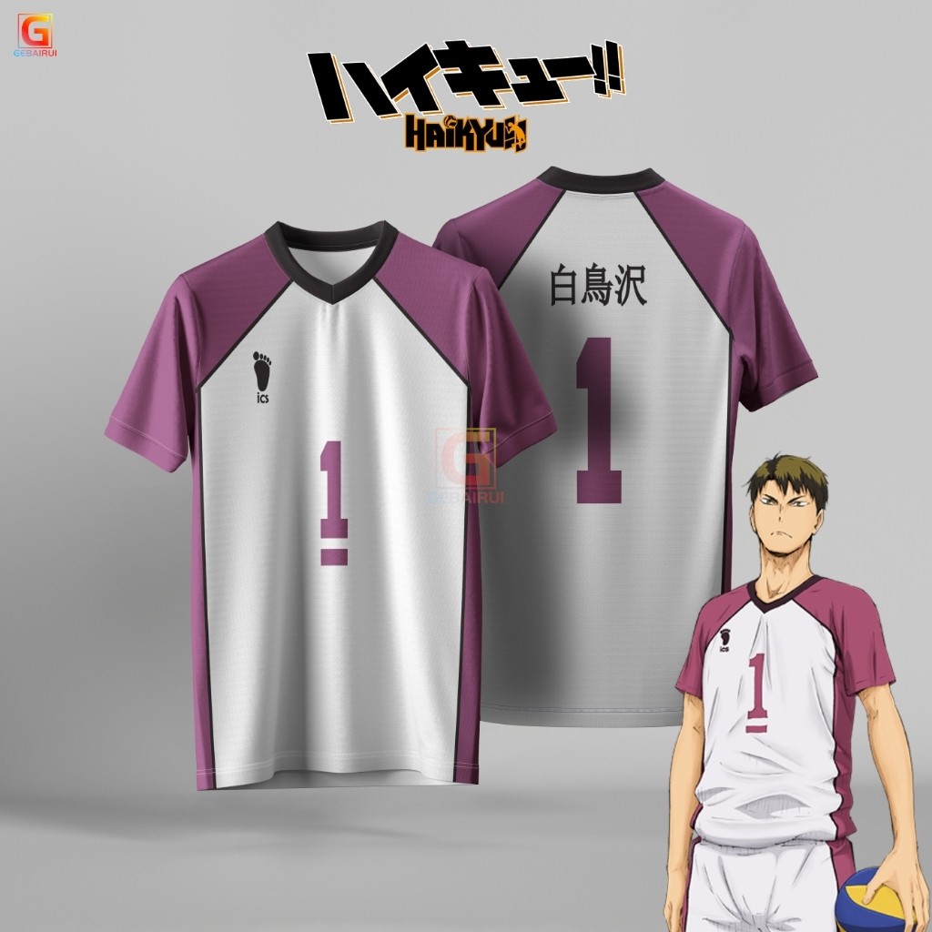 BAJU KAOS JERSEY COSPLAY ANIME HAIKYUU VOLI JAPAN NATIONAL, Full ...