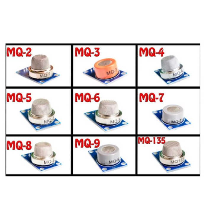 MQ series kit MQ-2~MQ-135 9 gas sensor modules MQ-2/3/4/5/6/7/8/9 ...