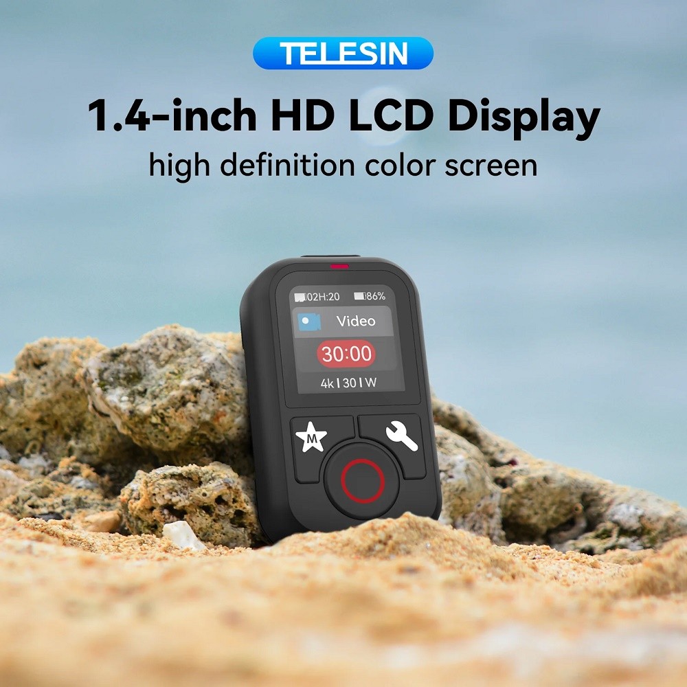 TELESIN T12 Waterproof Bluetooth Remote GoPro Hero 13, 12, 11, 10, 9, 8 ...