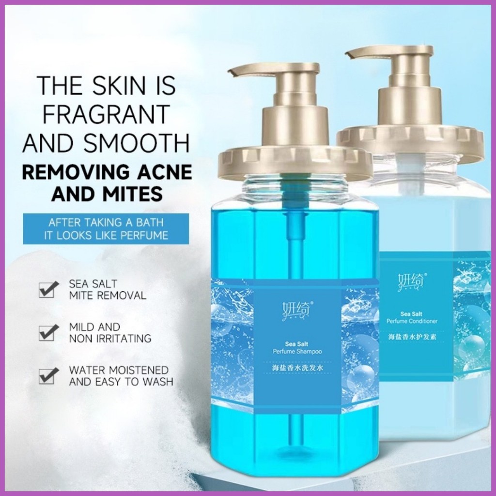 ⊙ Original Sea Salt Shampoo 500ML Anti Dandruff Oil Control Relieve Itching Scalp Anit Psoriasi ...