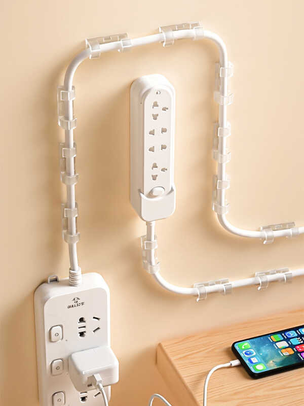 Wire fixing device, network cable routing device, hole free cable ...