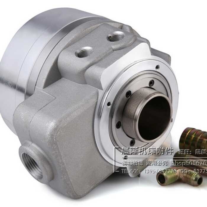 Taiwan Standard Hollow Rotary Hydraulic Chuck Three-Jaw Cylinder (Front and Rear Lock) | Shopee ...