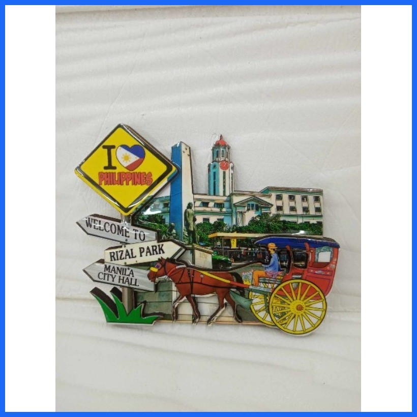 Manila Philippines Wooden Ref Magnet Souvenir Collection | Shopee ...