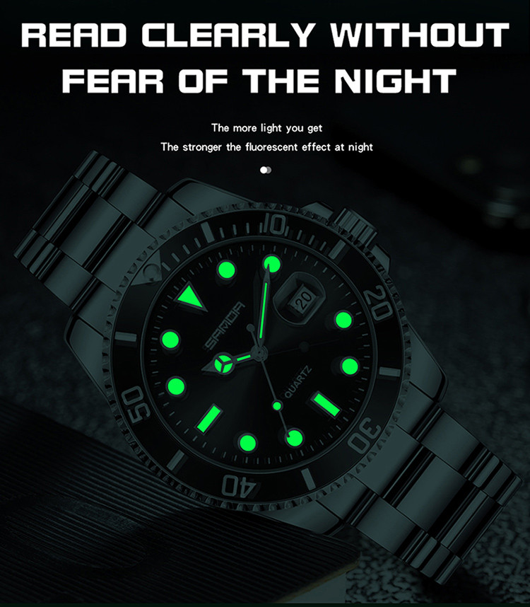 SANDA Successful Men's Outburst Charm Quartz Watch Business Boss ...