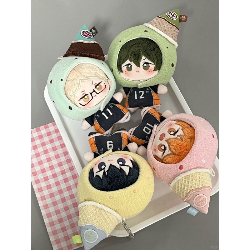 Haikyuu!! Fan-Made 10cm Printed Cotton Plush Doll Set – Tsukishima ...