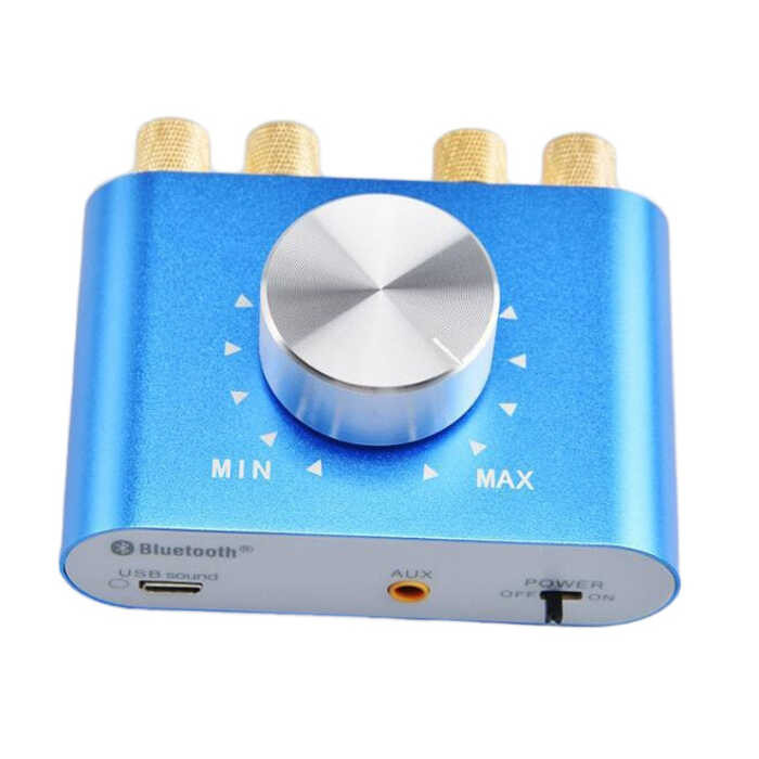 Stereo 100W Digital Home Mini Bookshelf Bluetooth Small Amplifier Audio ...
