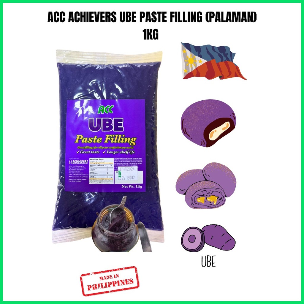 1kg Achievers Ube Paste Palaman/Filling Ube Halaya Halo-Halo NEW STOCK ...