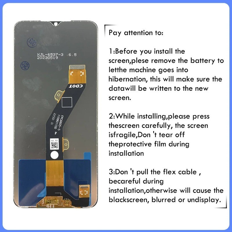 For Itel A60S LCD A662LM Display Touch Screen Digitizer Panel Assembly ...