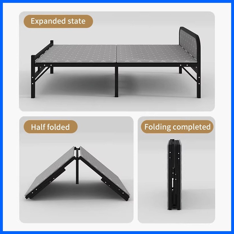 ♨ Portable Bed Bed Frame Folding Bed Single Bed Double Deck Bed ...