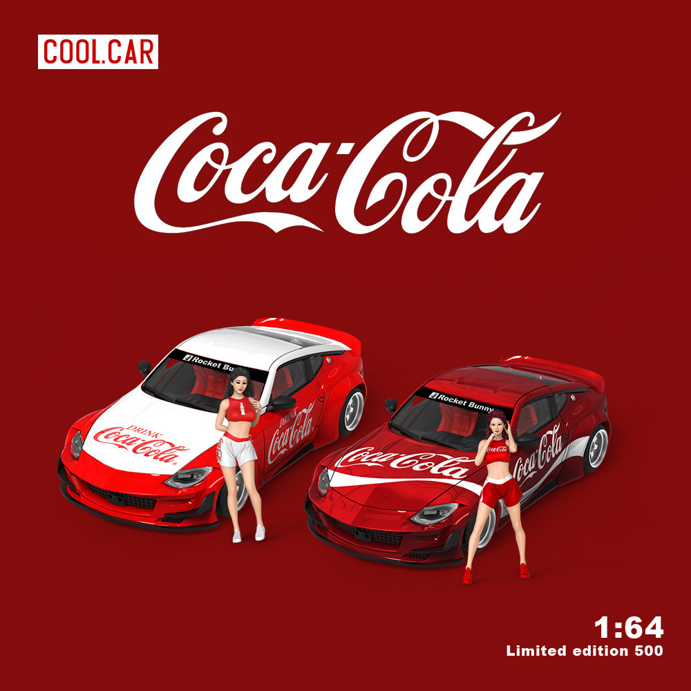 Cool Car 1/64 Nissan 400Z Coca-Cola Diecast car Car Model Simulation Alloy Diecast Car Children ...