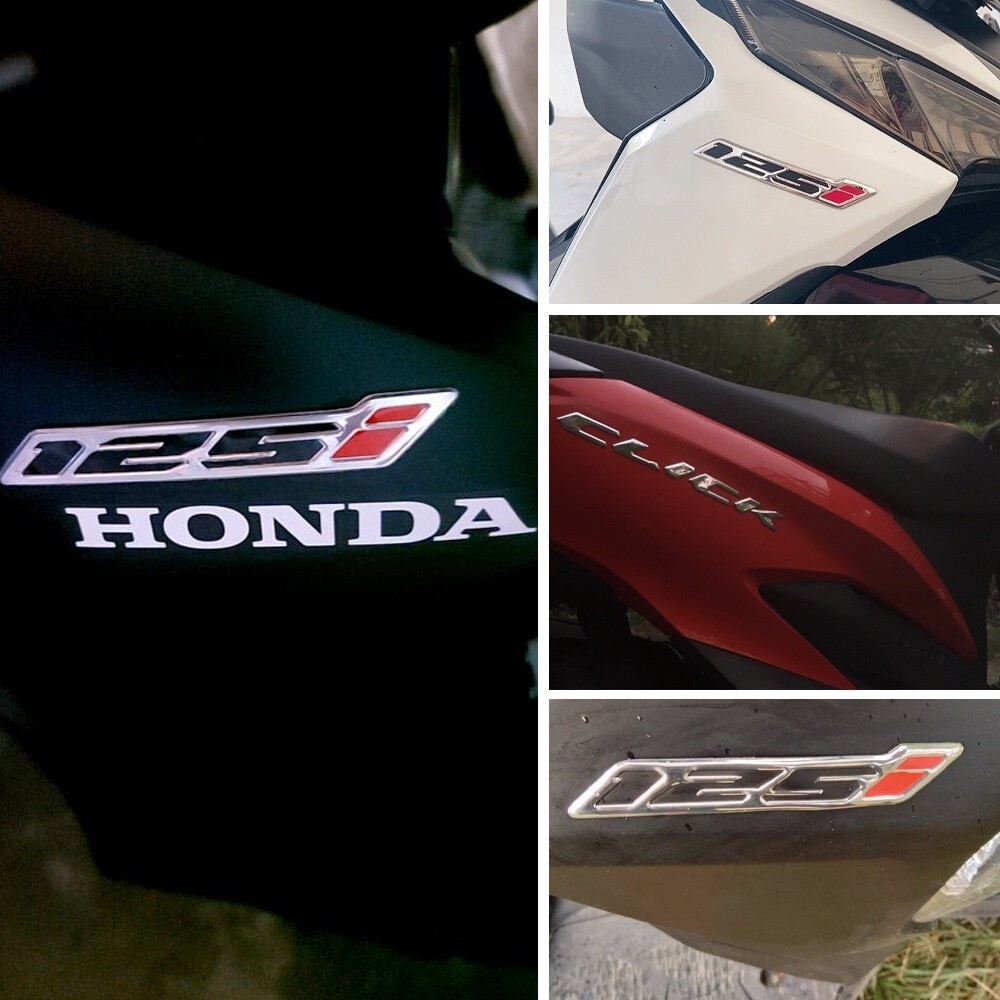 6 PCS/SET 2pcs Multi-Colors 3D Honda Click and 125i or 150i Emboss ...