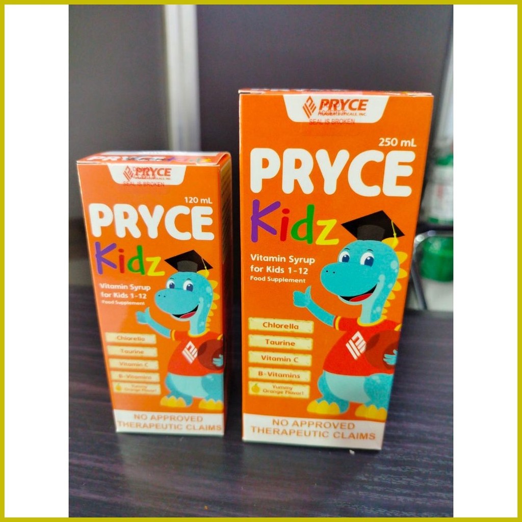 PRYCE KIDZ 250ML / 120mL Syrup ( Vitamins for 1-12 year old kids ...