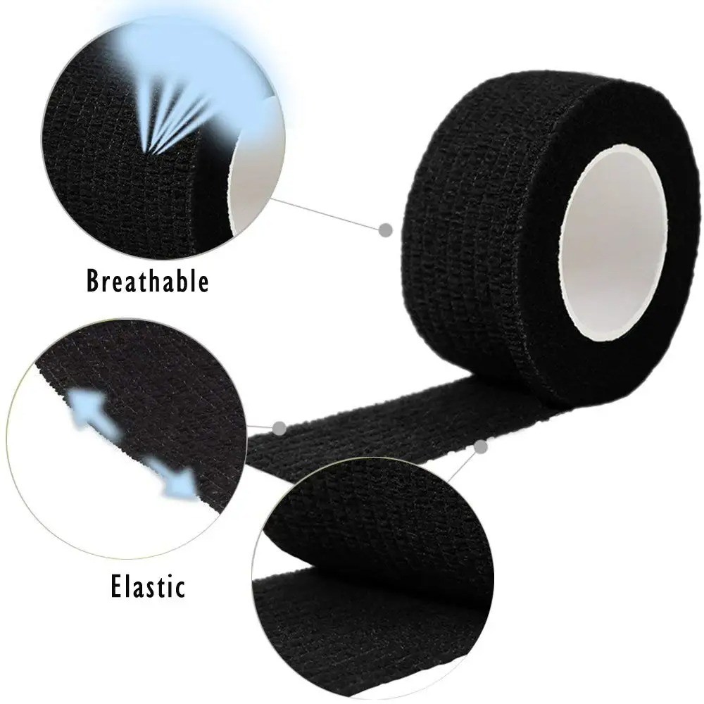 1pc 2.5cm*4.5m 5cm*4.5m Self-Adhesive Tattoo Grip Bandage Elastic Non ...