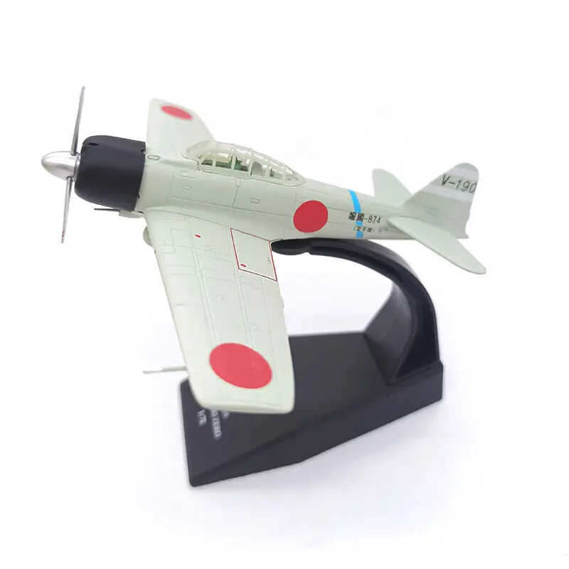 1/72 A6m3 Zero Fighter Model Japan Ww2 Propeller 1942 Fighter Plane ...