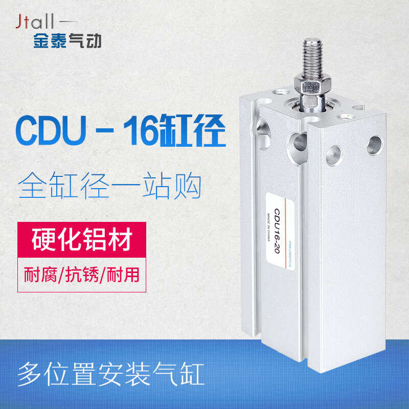 Multi position free installation of small cylinders CU16/CDU16 * 10D ...