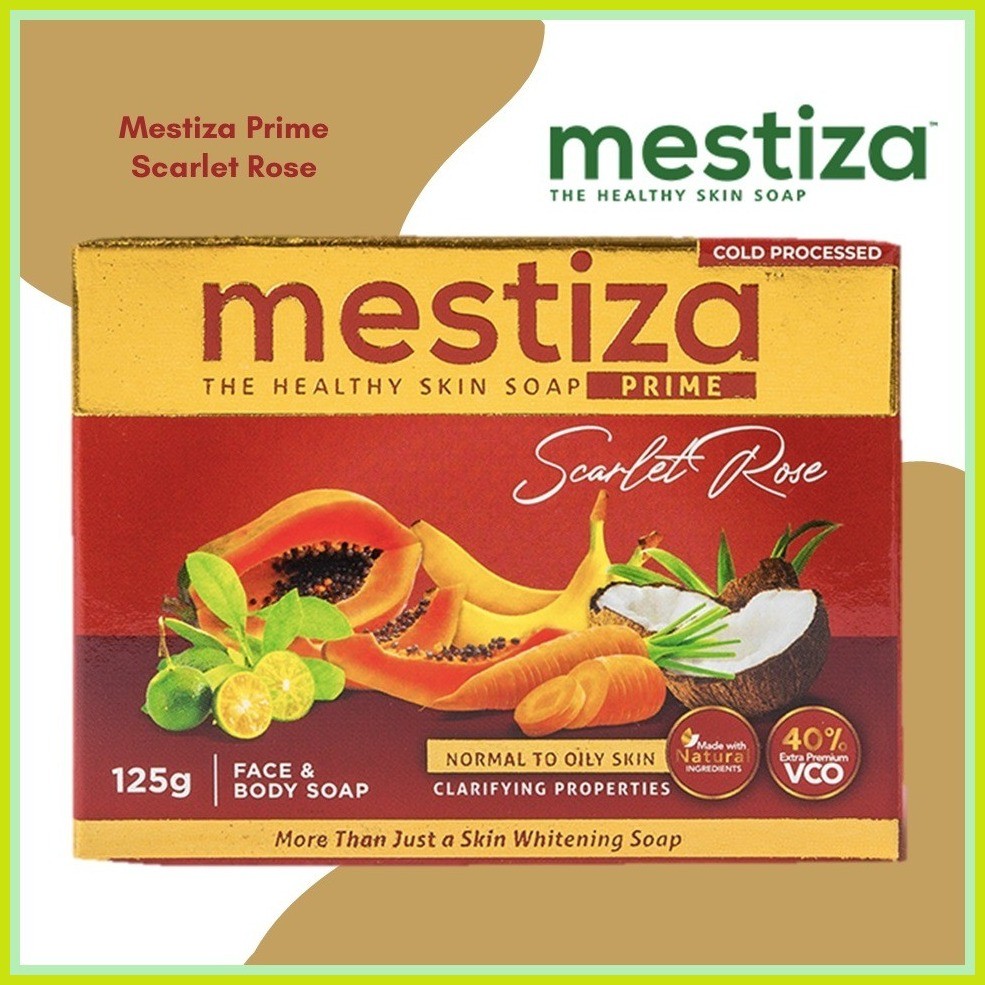 Mestiza Prime Scarlet Rose Face And Body Soap - Bundle of Three (3 bars ...