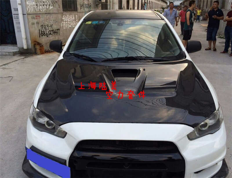 Mitsubishi Lancer EVO X 10 Modified VARIS Style Carbon Fiber Hood ...