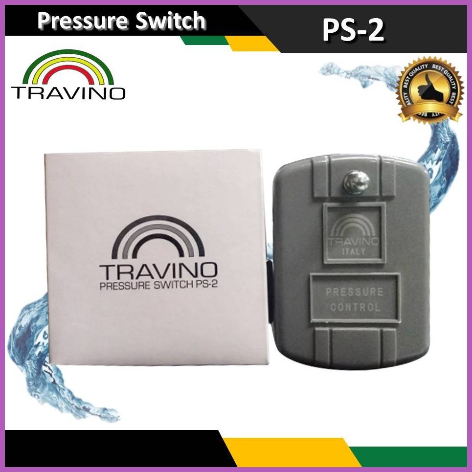 TRAVINO Pressure Switch PS-2 for Water Pump and Pressure Tank Sets ...