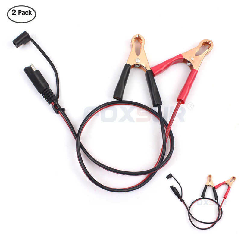 1 battery charger clip wire SAE to crocodile clip wire DC wire SAE ...