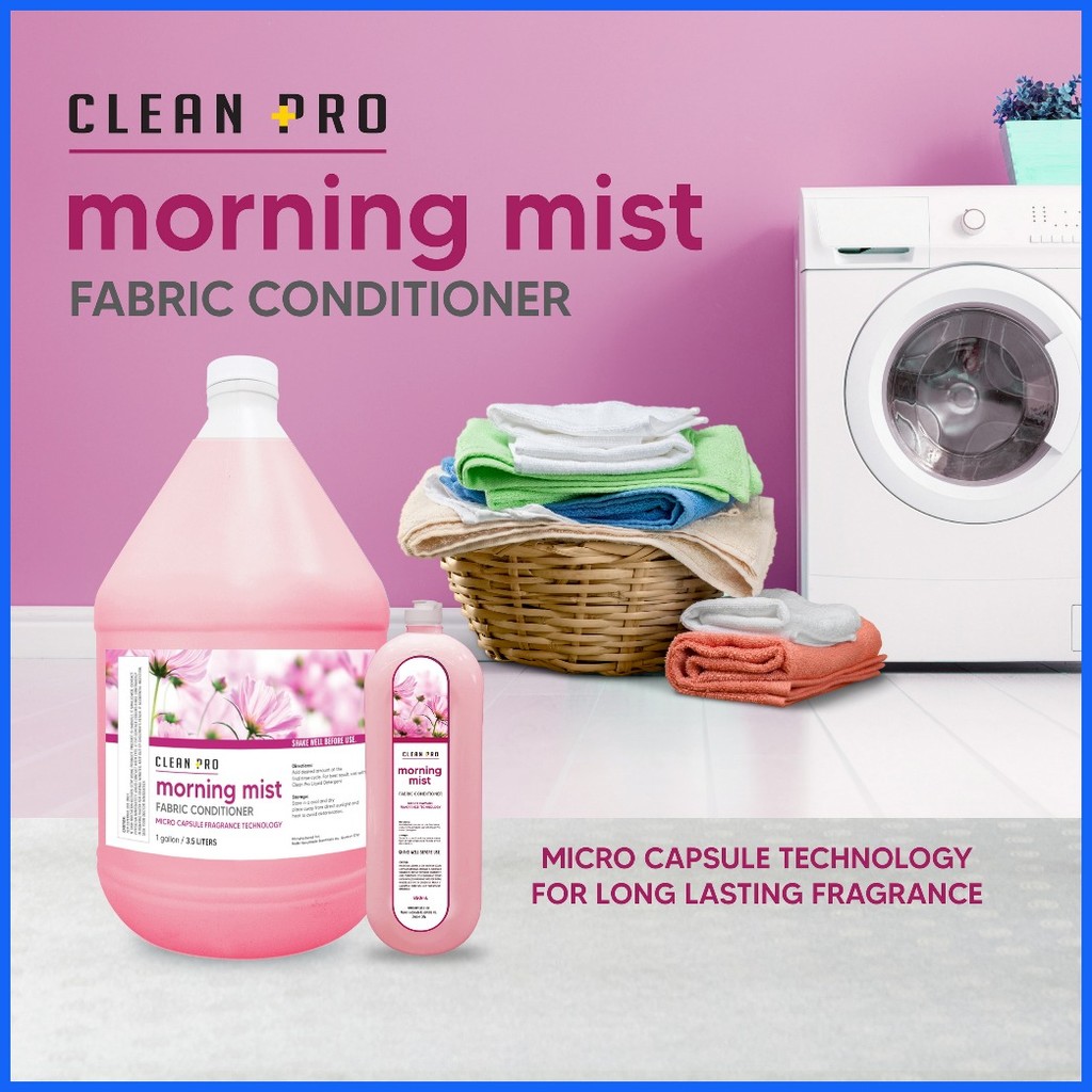 Clean Pro Fabric Softener Morning Mist Scent 1 Gallon | Shopee Philippines