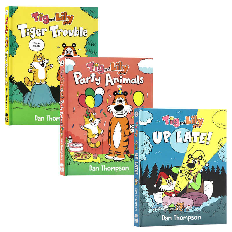Tiger Series 3-Volume Co Sale English Original Tig and Lily Animal ...