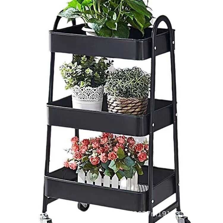 Small Cart Storage Rack, Floor To Floor, Kitchen, Bathroom, Mobile ...