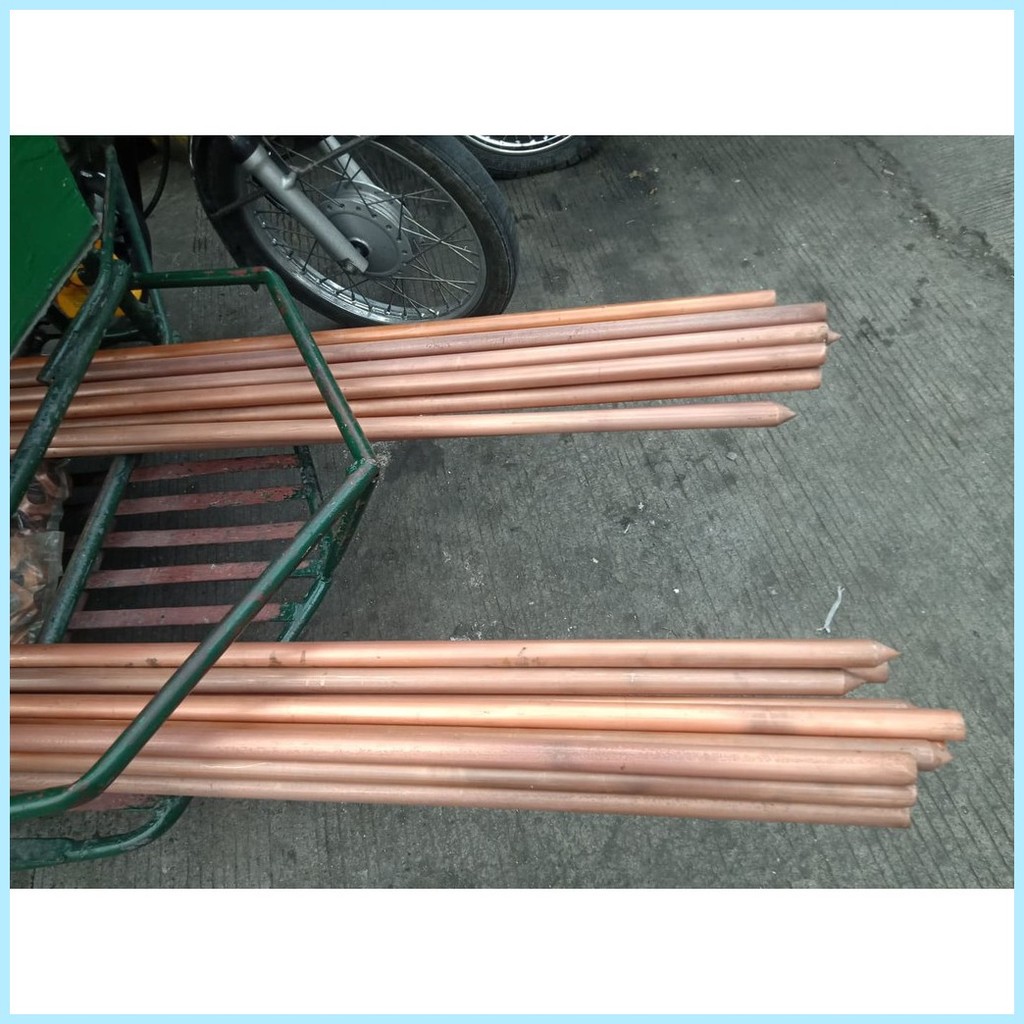 ♟ ♀ Ground Rod 10 feet with Clamp Copper Plated | Shopee Philippines