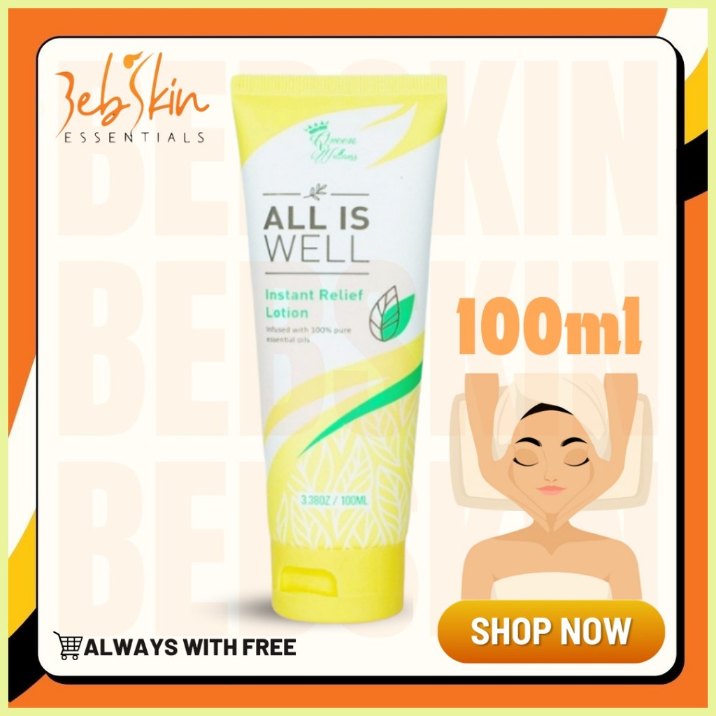 Queen White All is Well Instant Relief Lotion Essential Massage 100ml ...