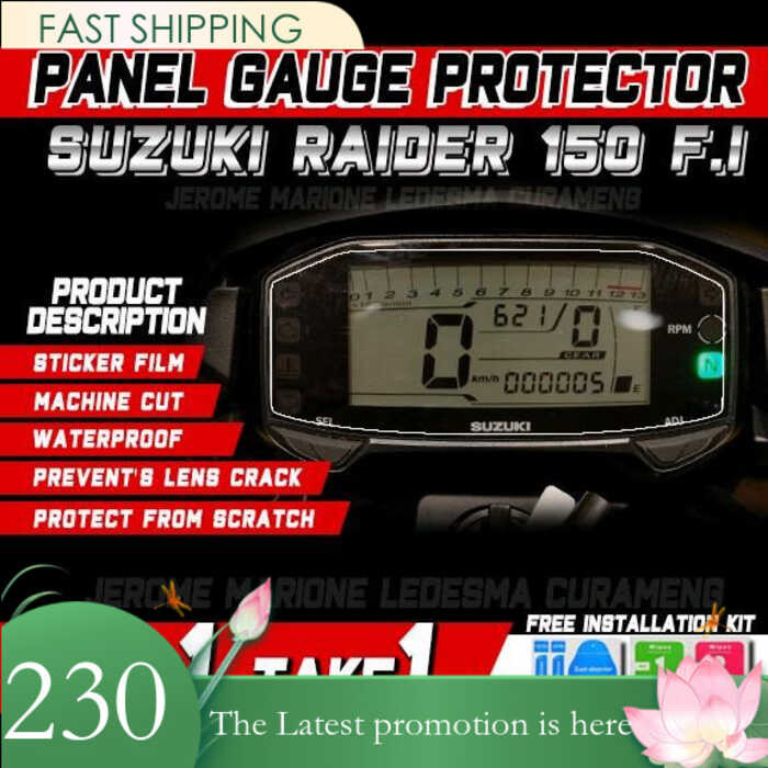 SUZUKI RAIDER 150 FI PANEL GAUGE PROTECTOR FILM | Shopee Philippines