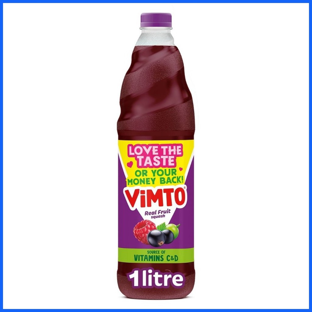 ∆ Vimto Original Real Fruit Squash 1L. A beloved British classic ...
