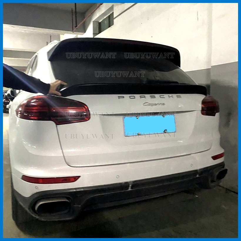 Real Carbon Fiber Rear Wing Trunk Lip Middle Spoiler For Porsche ...