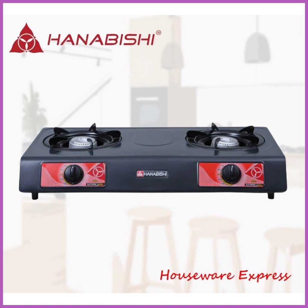 Hanabishi HS-1 Double Burner Gas Stove black HS1 (Houseware Express ...
