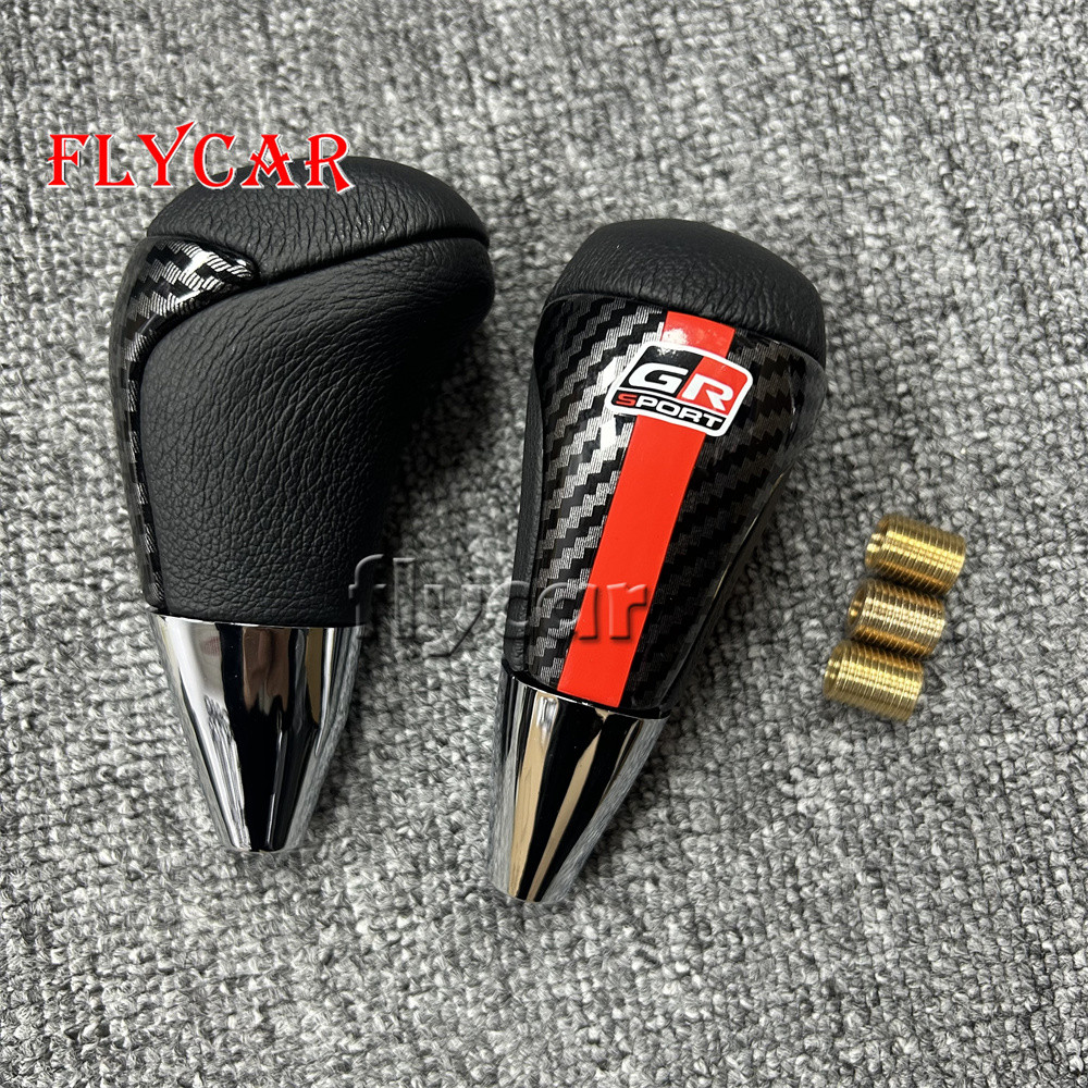 TRD GR Sport Racing Gear Shift Knob Shifter Lever For Toyota Leather ...