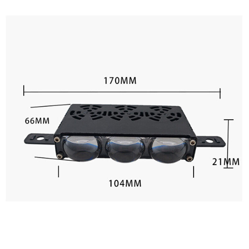 Car hidden grille light mini off-road laser cannon losslessly installed ...