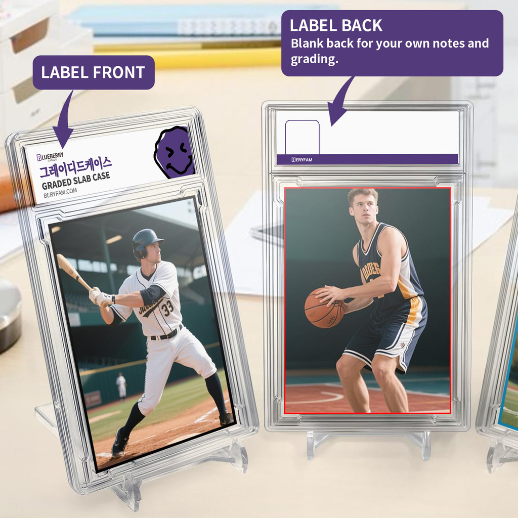 3pcs Blueberry Graded Slab Case PSA Graded Card Slab 55PT Empty Slab ...