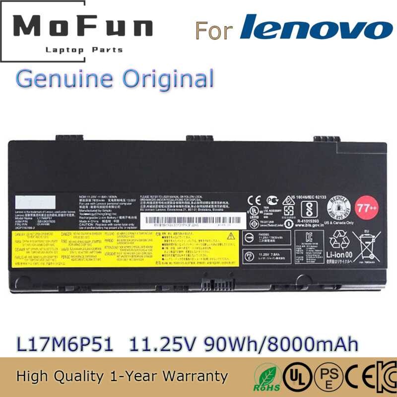 New Brand Original L17m6p51 11.25V 90Wh Laptop Battery For Lenovo ...