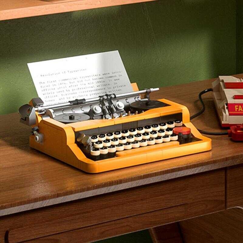 Retro DIY nical Typewriter Typer Keyboard Marking hine Model Mini ...