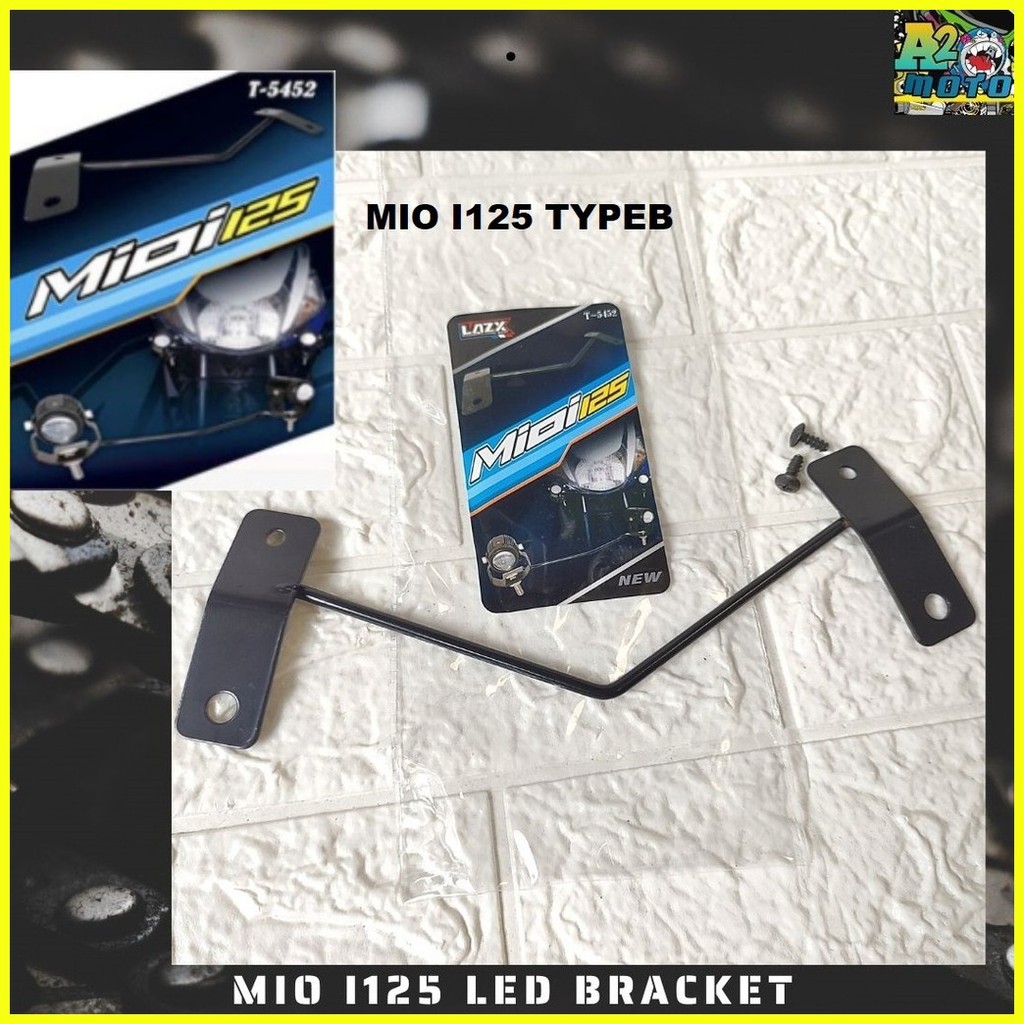 ♀ Aerox NMax Mio i125 Mini Driving Light Bracket for Bluewater Led ...
