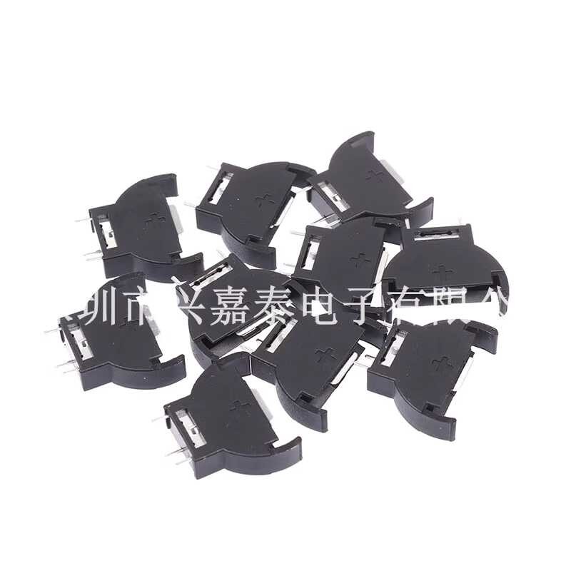 Half circle CR2032 2025 button battery holder, vertical plug-in board ...