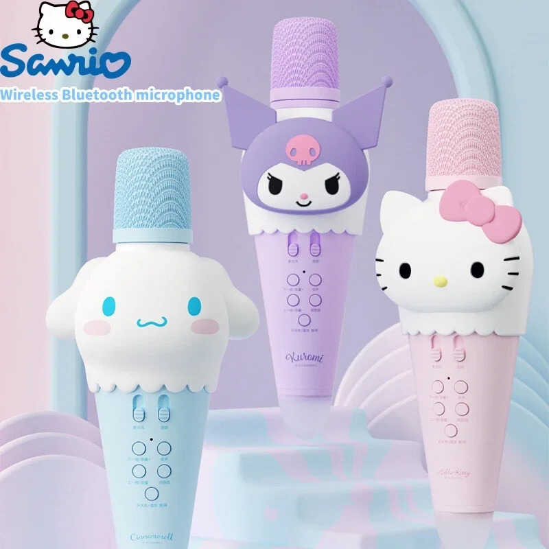 Alisanrio Hello Kuromi Bluetooth microphone children's mike kawaii ...