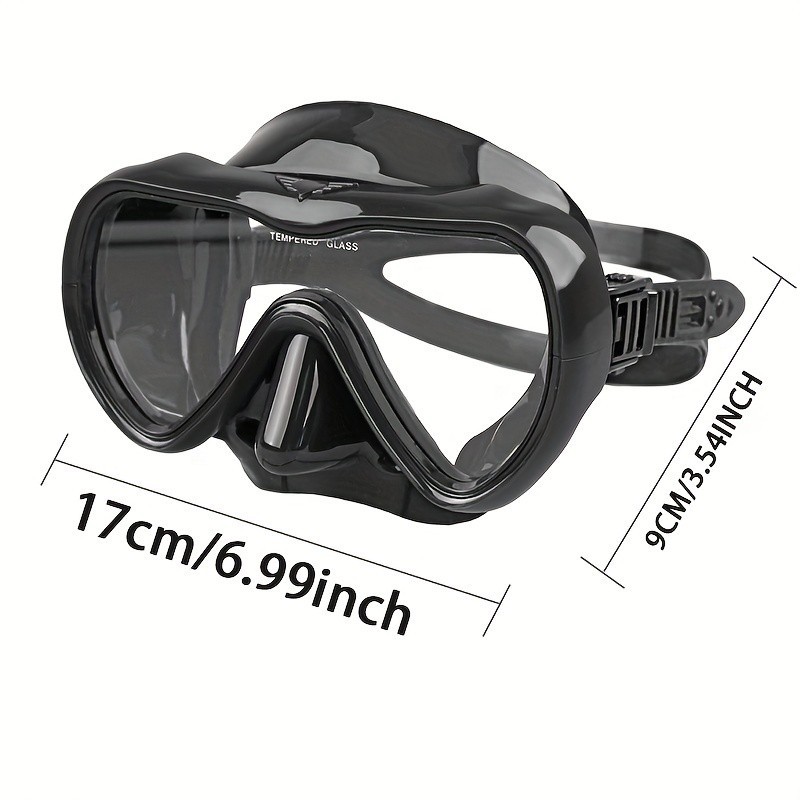 Professional Dive Mask - High-Definition Waterproof Tempered Glass Lens ...
