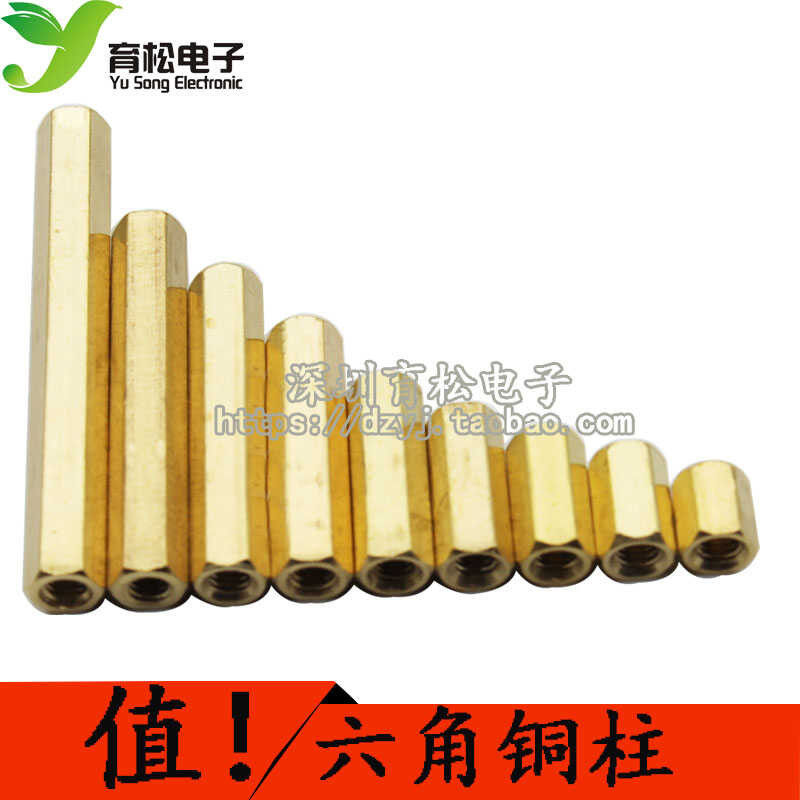 Hexagonal copper pillar, copper pillar, M3 copper pillar, m3 single ...