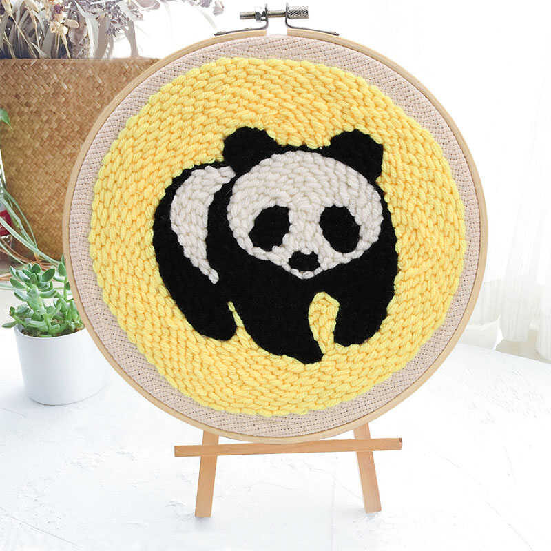 Embroidering diy Russian poking wool Hand embroidered material bag ...