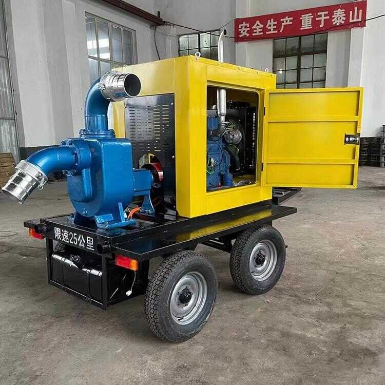 Diesel engine flood control water pump truck, large pumping pump ...