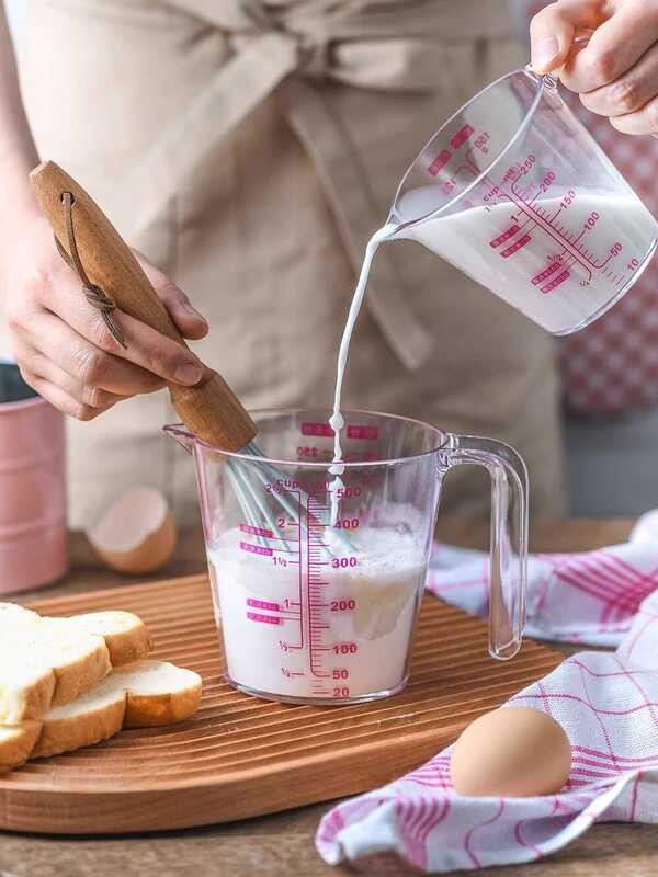 Baking Tools Transparent Handle with Scale Resin Flour Measuring ...