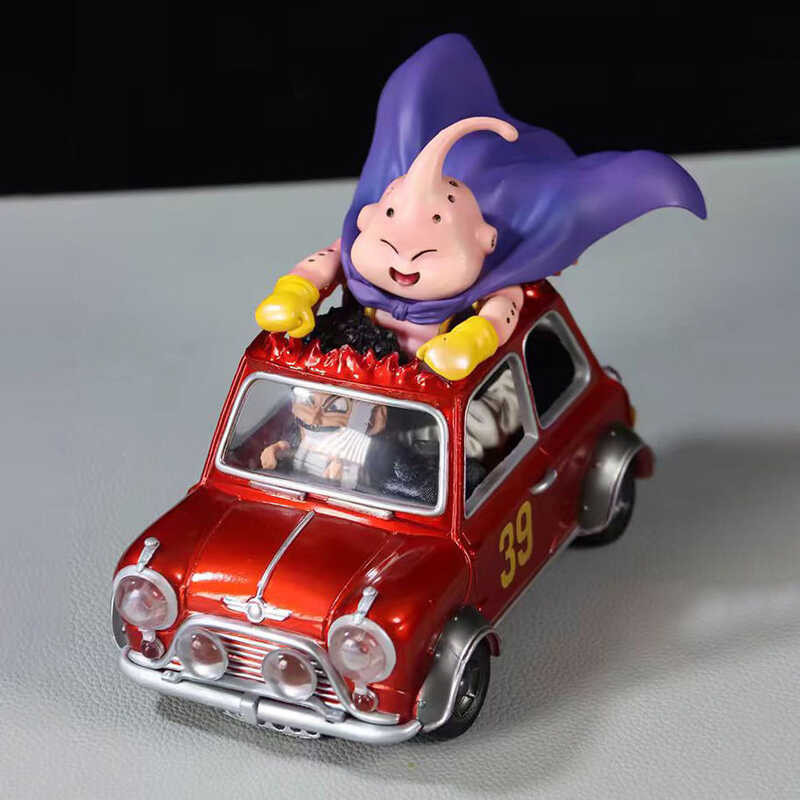 Dragon Ball Z Min Buu Anime Figures Buu Fig Mr. Satan Drive Car 12cm ...