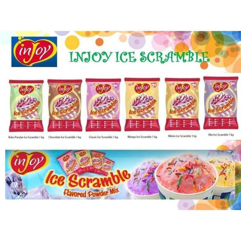 Injoy Milk Scramble Dairy Frozen Dessert Powder Mix (1Kg And Repack ...