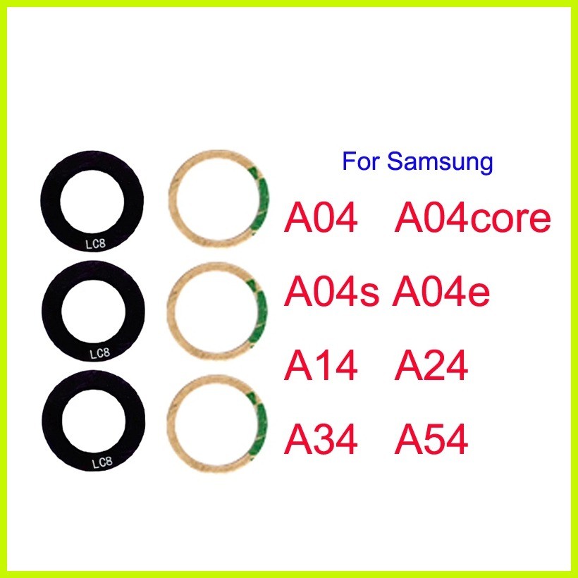 ☎ Back Camera Glass Lens Replacement For Samsung A04 A04S A04E A14 A24 ...