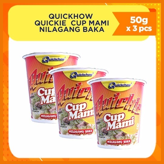 Quickchow Quickie Instant Cup Mami Nilagang Baka Flavor ( 3x 50g ...